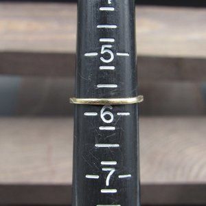 Jewelry | Size 575 1k Gold Yellow Topaz Gem Band Ring | Poshmark